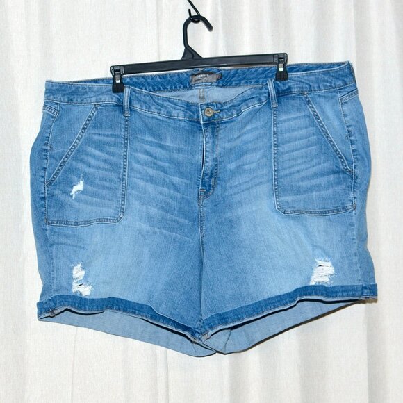 torrid | Shorts | Torrid Plus Size 3 Womens Distressed Jean Shorts With ...